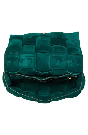 Bottega Veneta Chain Cassette Suede Crossbody Bag