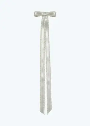 JENNIFER BEHR Jennifer Behr Mabel Bow Barrette Cream