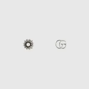Gucci Gg Marmont Stud Earrings - Sterling Silver