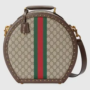 Gucci Savoy Small Hat Box GG Canvas Beige And Ebony Supreme