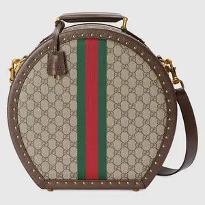 Gucci Savoy Small Hat Box Gg Canvas - Beige