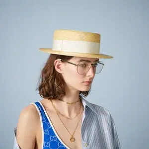 Gucci Raffia Wide-brimmed Hat