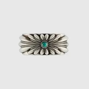 Gucci Interlocking G Engraved Flower Ring