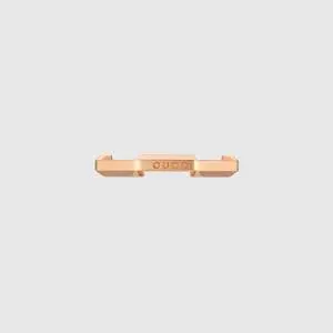 Gucci Link To Love 18k Mirrored Ring - Rose Gold