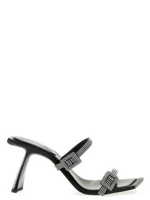 Benedetta Bruzziches Ewa Sculptural Heel Sandals - Black
