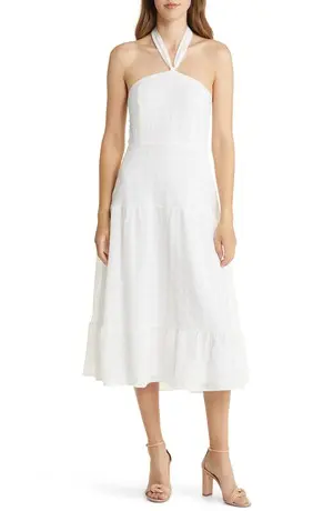 Sam Edelman Tiered Halter Midi Dress