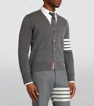 Thom Browne Cotton 4-bar Stripe Cardigan