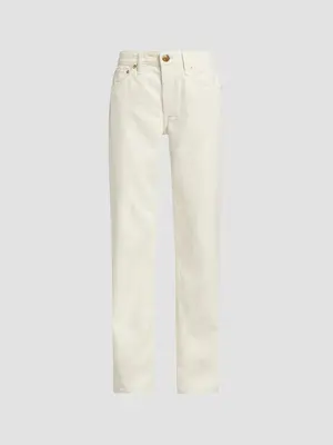 Rag & Bone Dre Featherweight Mid-rise Baggy Jeans - Ecru