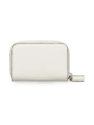 Prada Saffiano Coin Purse - White