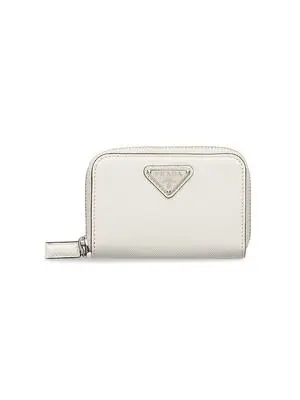 Prada Saffiano Coin Purse - White