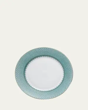 MOTTAHEDEH Lace Dessert Plate - Ltgreen