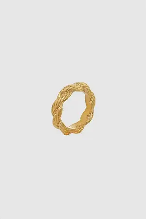 ANINE BING Twist Rope Ring