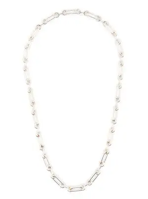 Charlotte Chesnais Petit Binary Chain-link Necklace - Silver
