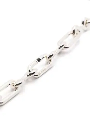 Charlotte Chesnais Petit Binary Chain-link Necklace - Silver