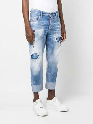 Dsquared2 Distressed Cropped Jeans