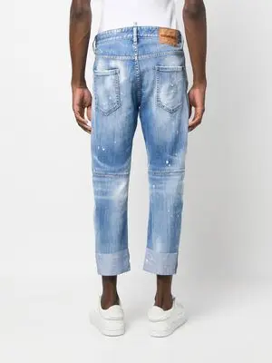 Dsquared2 Distressed Cropped Jeans