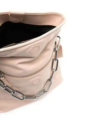 Off-White Leather Shoulder Bag - Orange