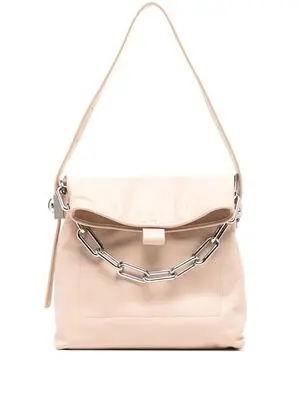 Off-White Leather Shoulder Bag - Orange
