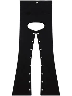 COURREGES Cut-out Flared Denim Trousers