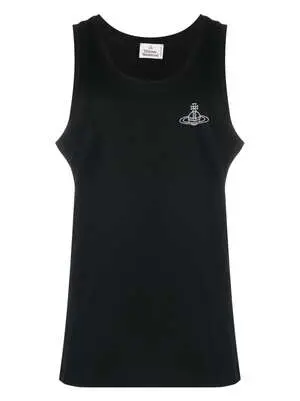 Vivienne Westwood Two-Pack Logo-Print Tank Top In Black - 38% Off