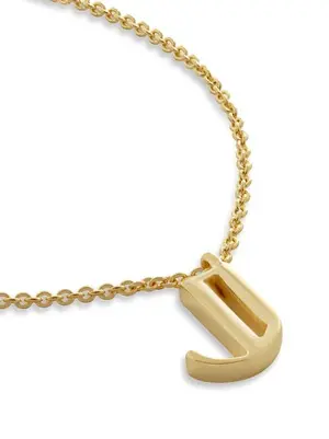 Monica Vinader Alphabet J Adjustable Necklace - Gold