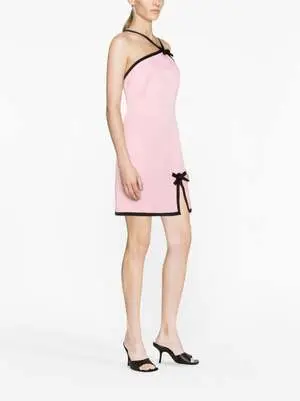 MSGM Contrast-trim Mini Dress - Pink