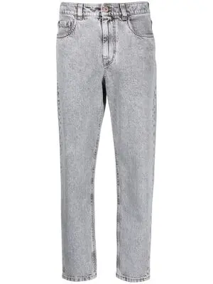Brunello Cucinelli High-rise Tapered Jeans