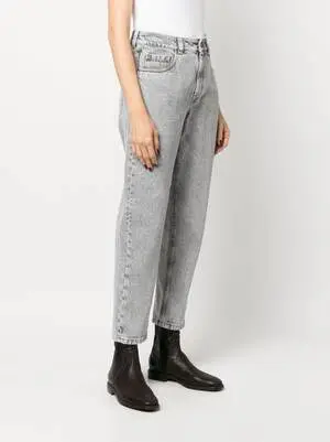 Brunello Cucinelli High-rise Tapered Jeans