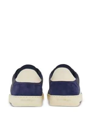 FERRAGAMO Logo-debossed Leather Sneakers