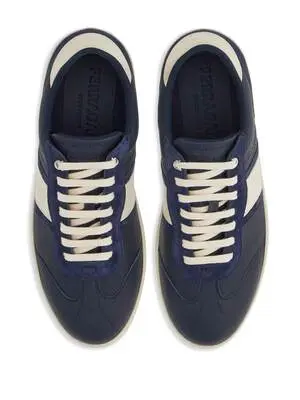 FERRAGAMO Logo-debossed Leather Sneakers