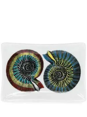 FORNASETTI Giro Di Conchiglie Porcelain Ashtray - White