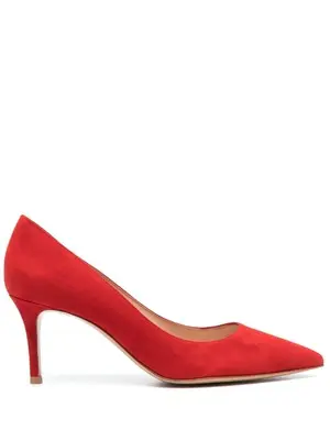 GIANVITO ROSSI 70mm Pointed-toe Pumps - Red