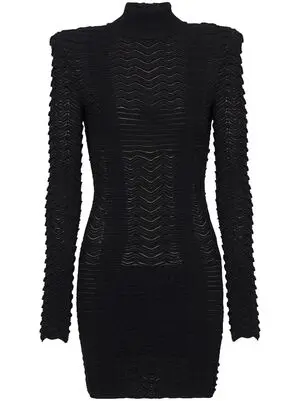 Balmain Long-sleeve Mini Dress