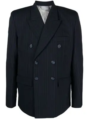 VTMNTS Pinstriped Double-breasted Blazer