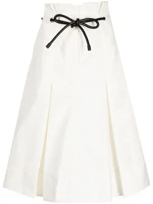3.1 Phillip Lim Origami High-waisted Midi Skirt - White