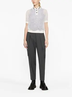 Brunello Cucinelli Polo-collar Knitted Top
