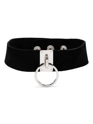 MANOKHI Jacob Suede Choker Necklace - Black