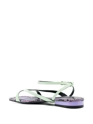 SERGIO ROSSI Sr Aracne Snake-print Sandals
