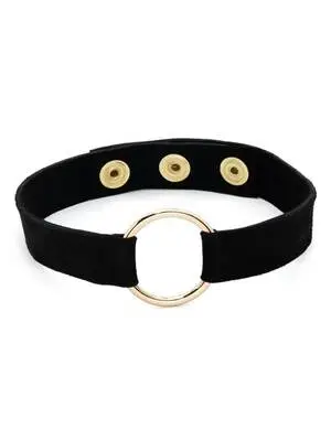 MANOKHI Marla Suede Choker - Black