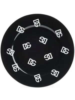Dolce & Gabbana Logo-print Dinner Plate - Black