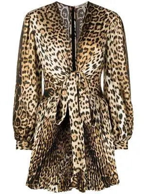 Roberto Cavalli Leopard-print Mini Dress
