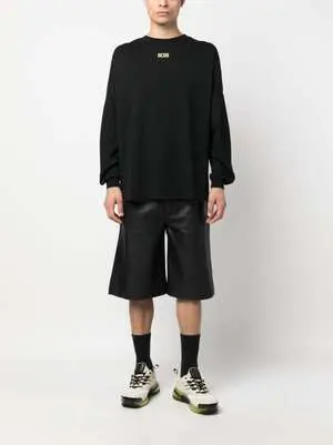 Gcds Long-sleeved Logo-print T-shirt