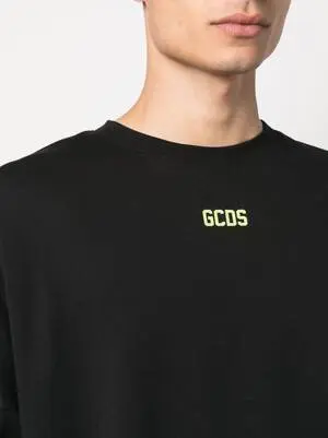 Gcds Long-sleeved Logo-print T-shirt