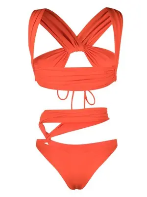 Attico Draped Bikini Set