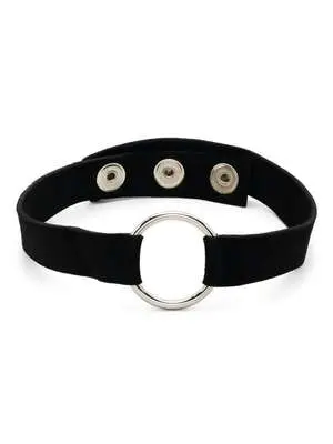MANOKHI Marla Suede Choker Necklace - Black