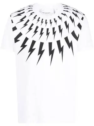 Neil Barrett Graphic-print Cotton T-shirt - White
