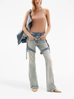 COURREGES Racer Denim Trousers