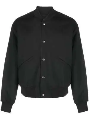 JIL SANDER Plain Cotton Bomber Jacket