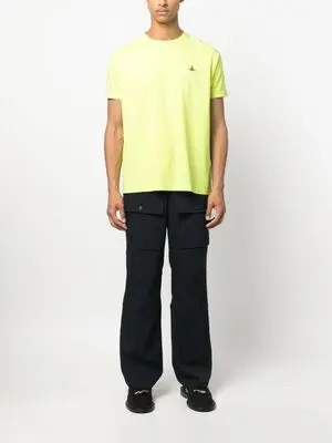 VIVIENNE WESTWOOD Orb Embroidered T-shirt - Yellow