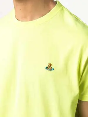 VIVIENNE WESTWOOD Orb Embroidered T-shirt - Yellow